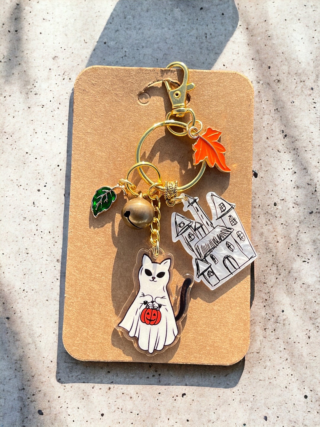 Halloween Unique Decor, Keychain, Zipper Charm Jingle Bell Witch Bell ...
