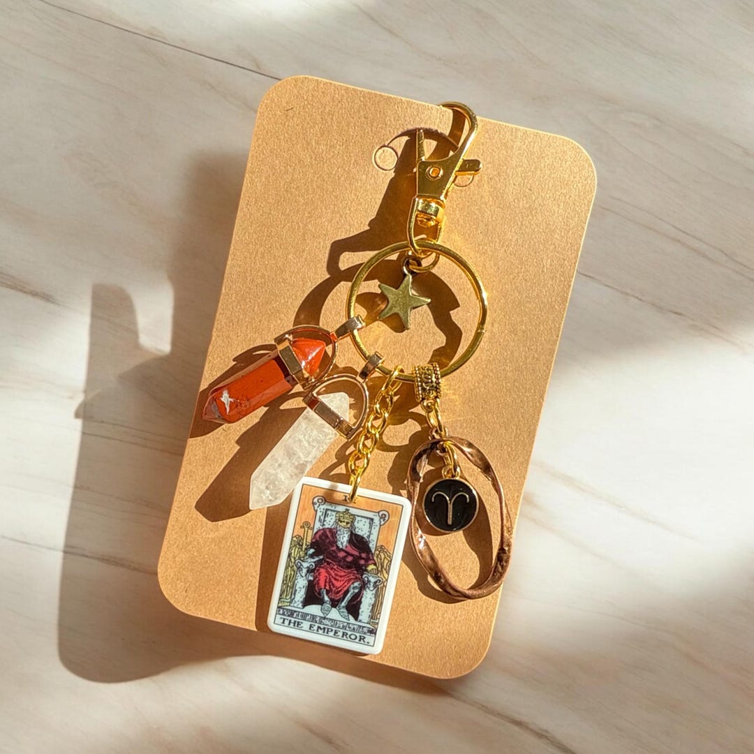 ARIES Zodiac Sign Gift, Aries Handbag Charm, Aries Keychain, Aries Home ...