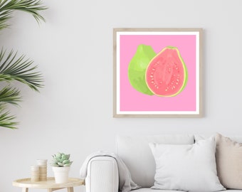 Guava Fruit Art - Etsy