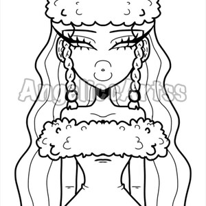 5 Page Printable Coloring Girls - Etsy Australia