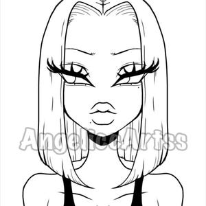 5 Page Printable Coloring Girls - Etsy Australia