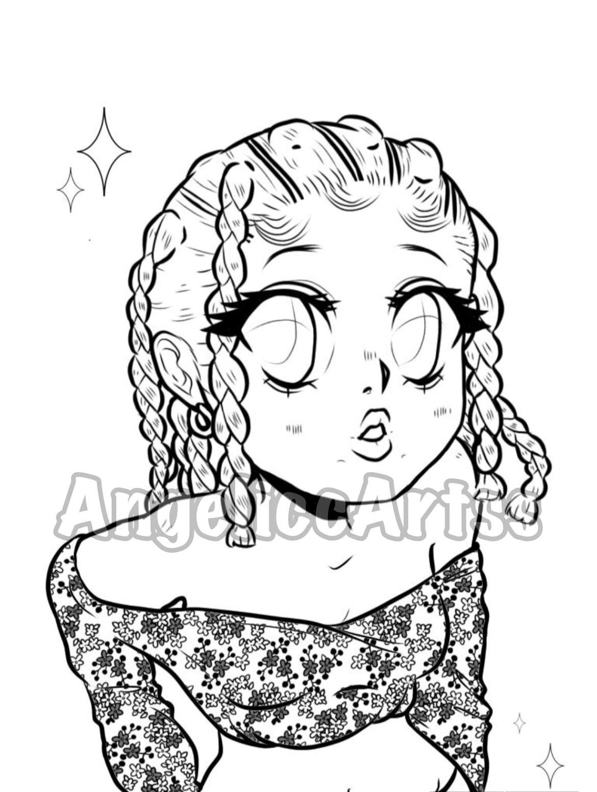 5 Page Printable Coloring Girls - Etsy Canada