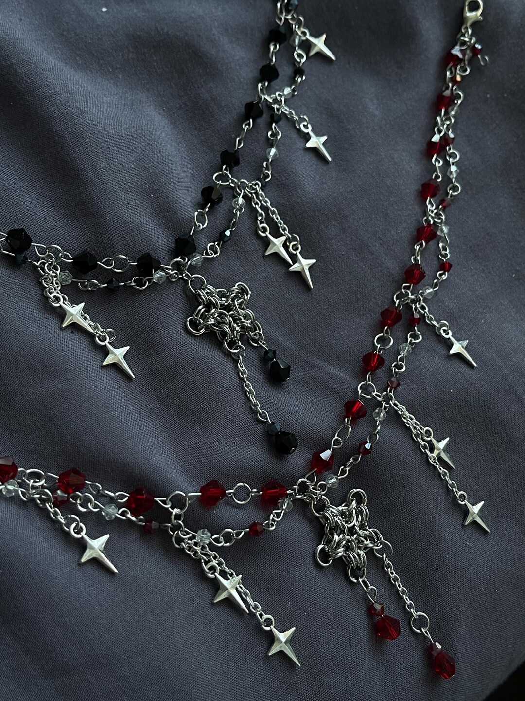 Chainmail Star Necklace, Chainmaille Celtic Star, Stainless Steel ...