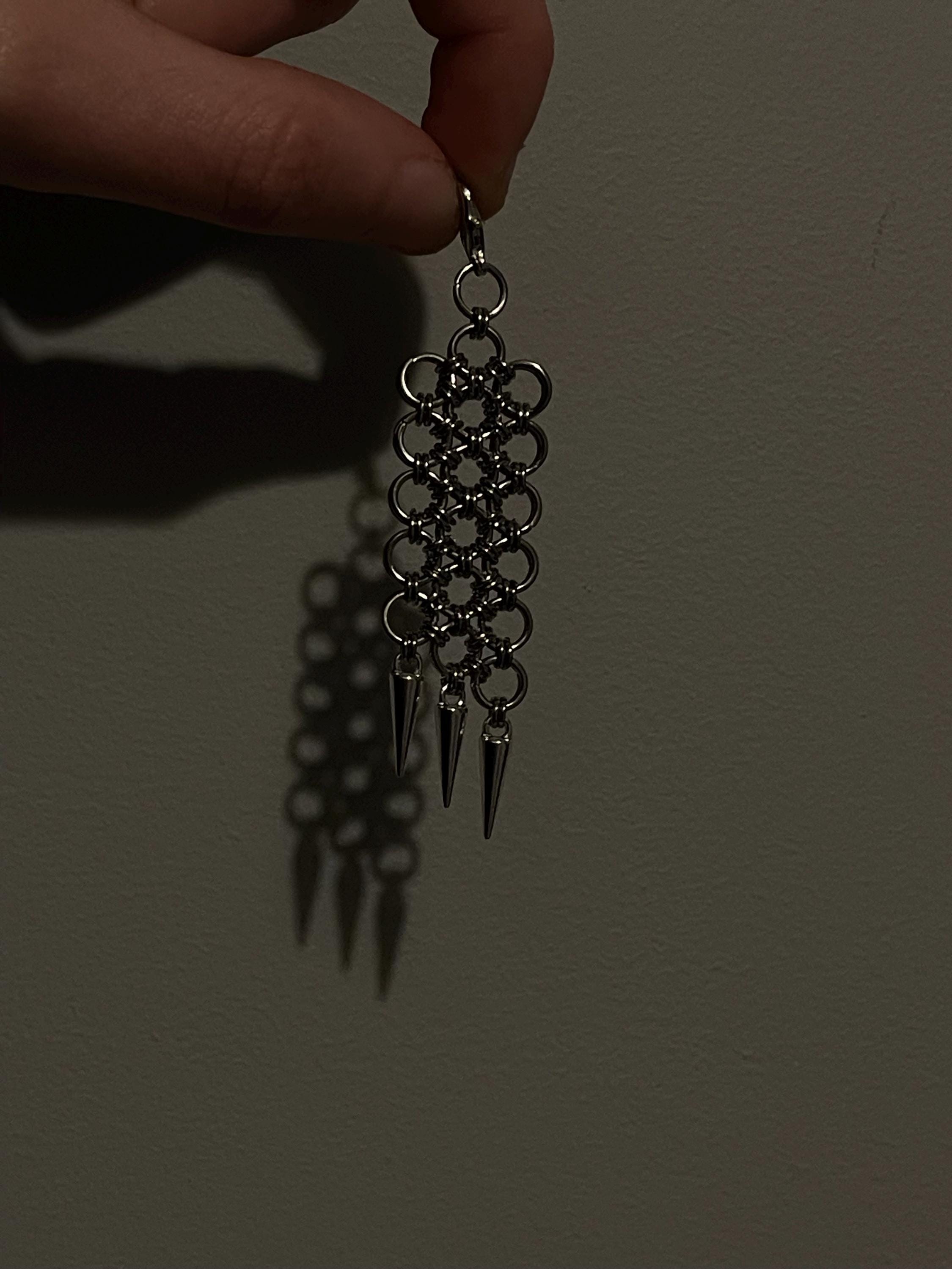 Chainmail Medival Armour Chain Mail Stainless Steel Keychain Zipper ...