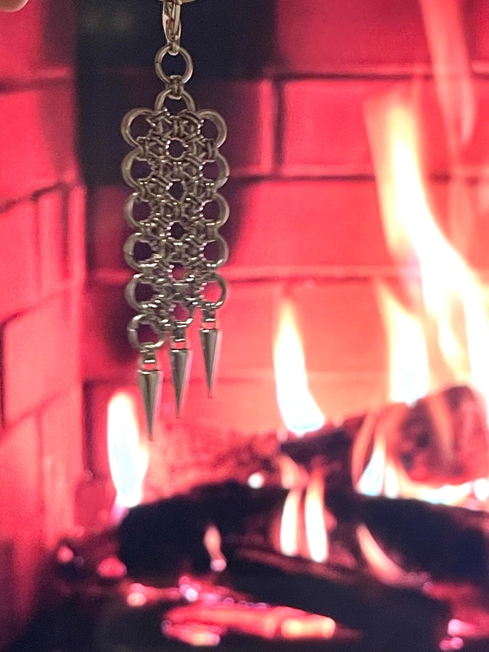 Chainmail Medival Armour Chain Mail Stainless Steel Keychain Zipper ...