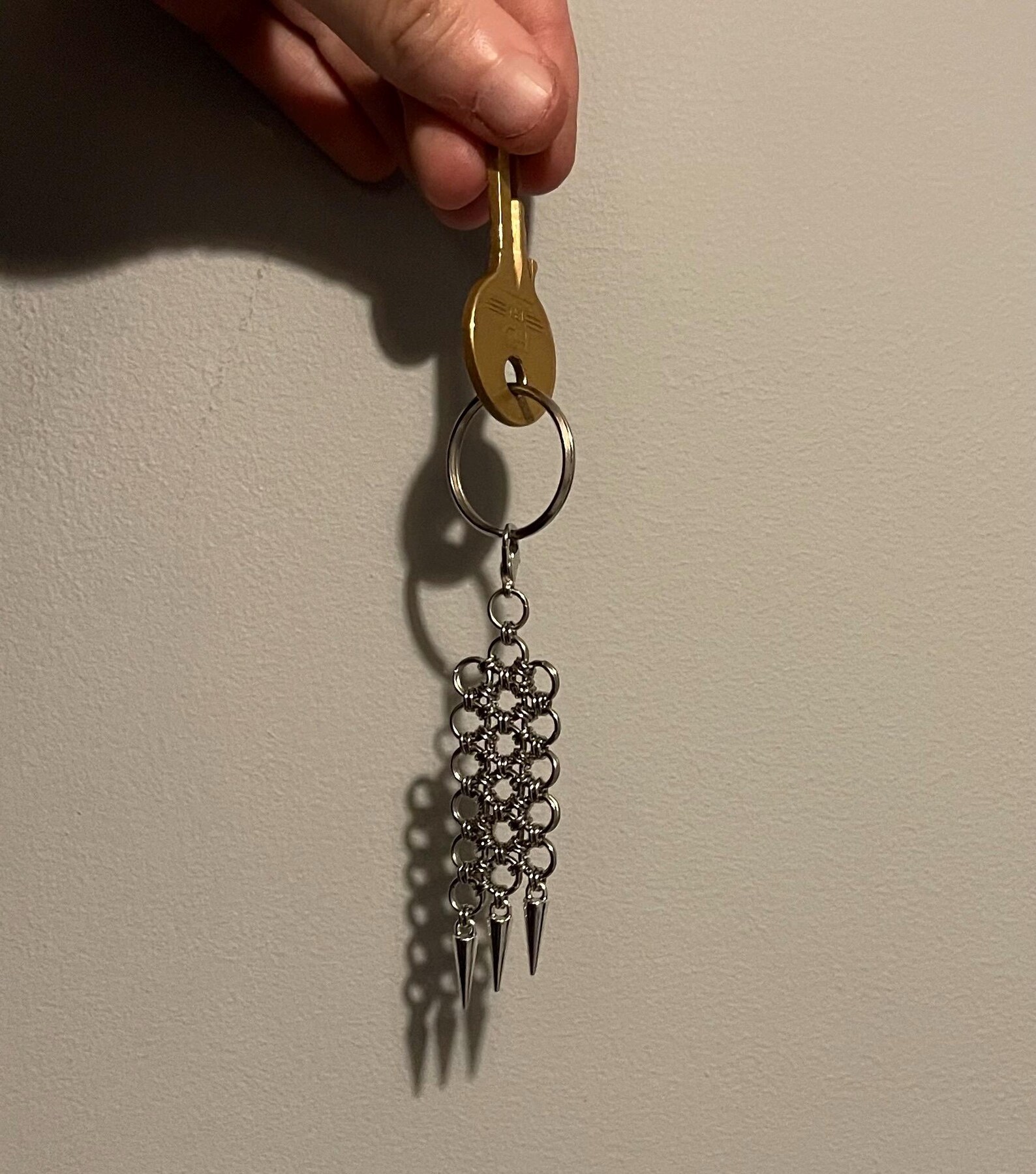 Chainmail Medival Armour Chain Mail Stainless Steel Keychain Zipper ...