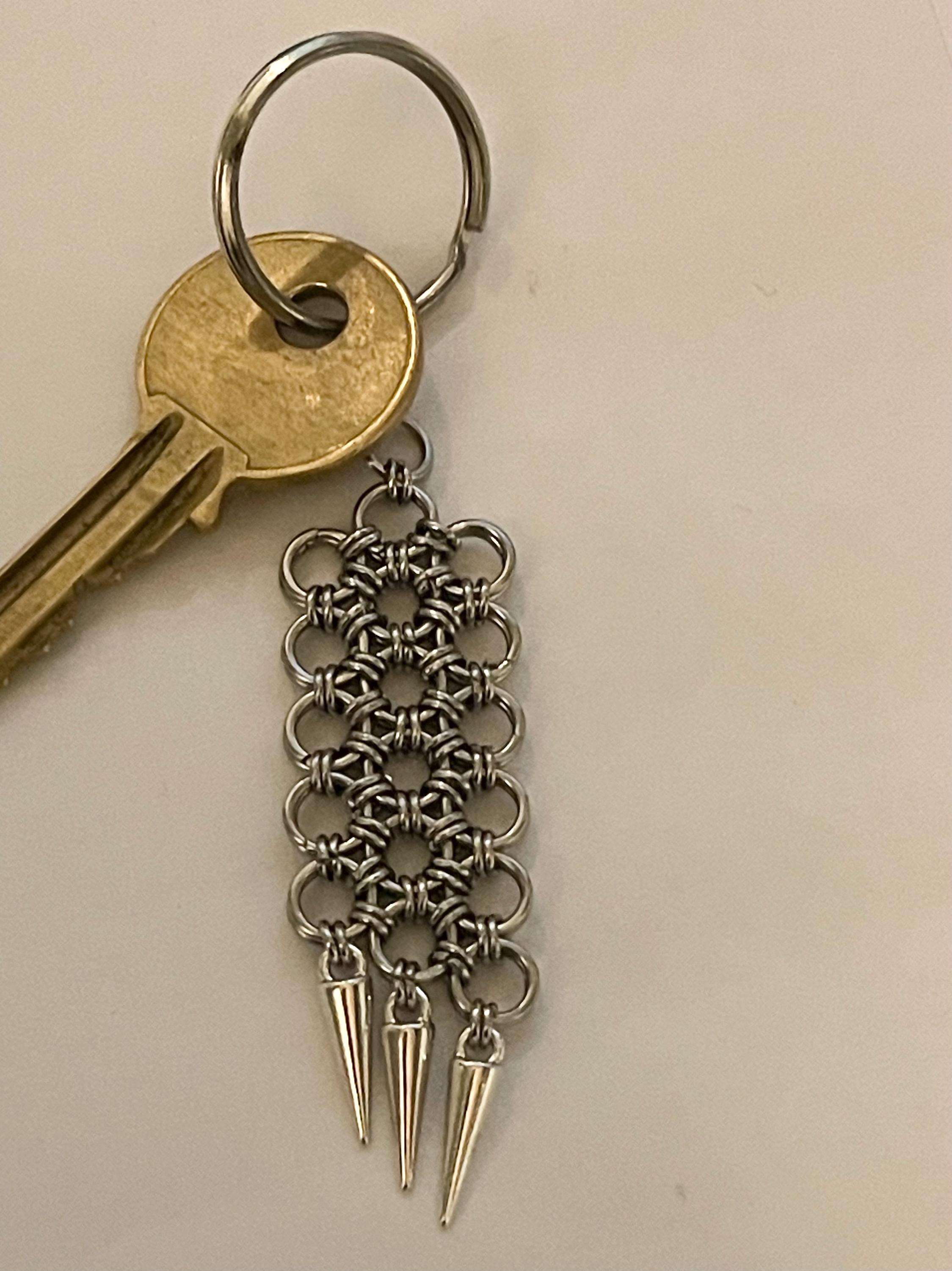 Chainmail Medival Armour Chain Mail Stainless Steel Keychain Zipper ...