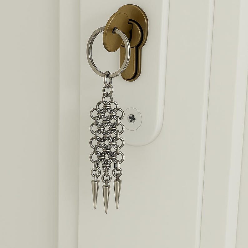 Chainmail Medival Armour Chain Mail Stainless Steel Keychain Zipper ...