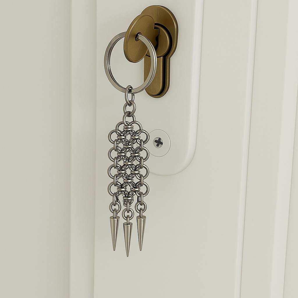 Chainmail Medival Armour Chain Mail Stainless Steel Keychain Zipper ...