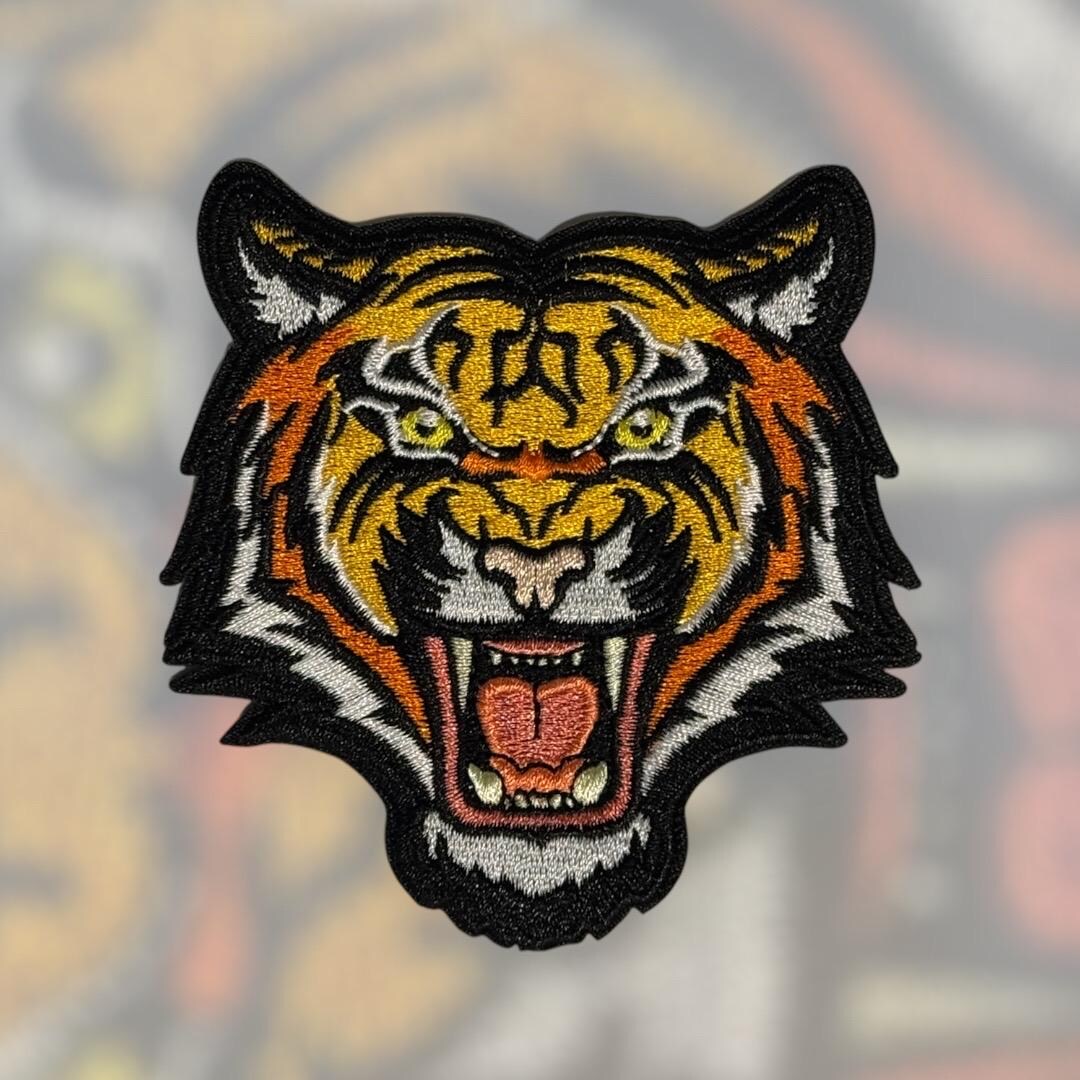 Tiger Head Embroidery Iron on Applique Patch,embroidereddeaigner Bangel ...