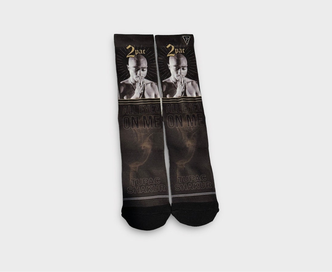 2pac All Eyez on Me Sublimation Print King Crew Socks Legend Hip Hop - Etsy