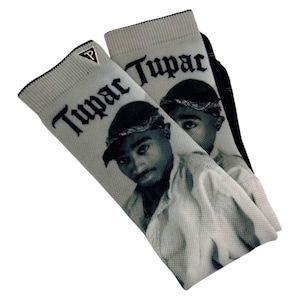 2pac Keep Your Head Sublimation Print King Crew Socks Legend Hip Hop - Etsy