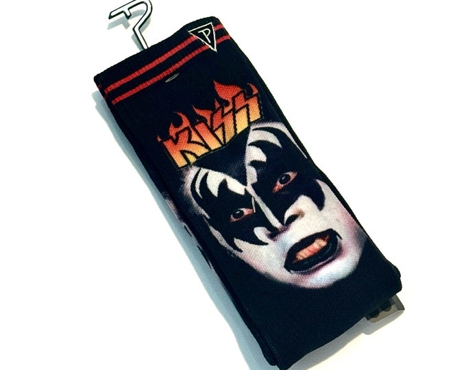KISS Rock and Roll Painted Face Sublimation King Crew Socks - Etsy