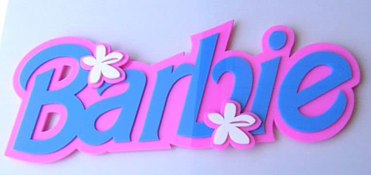 BARBIE 3D Sign ART Movie ART 3-D Dinosaur Home Theater Display - Etsy