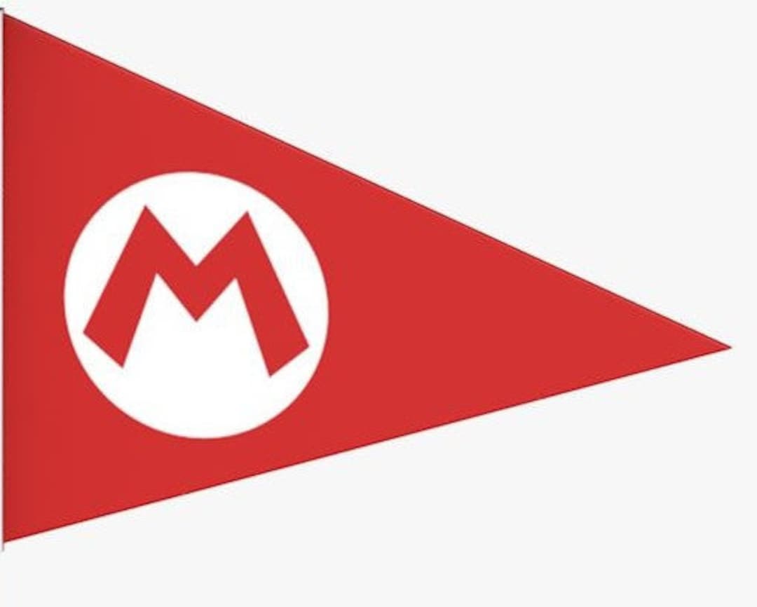 3D Super MARIO and LUIGI Flags Sign ART Yoshi Kart Pac Man Nintendo ...