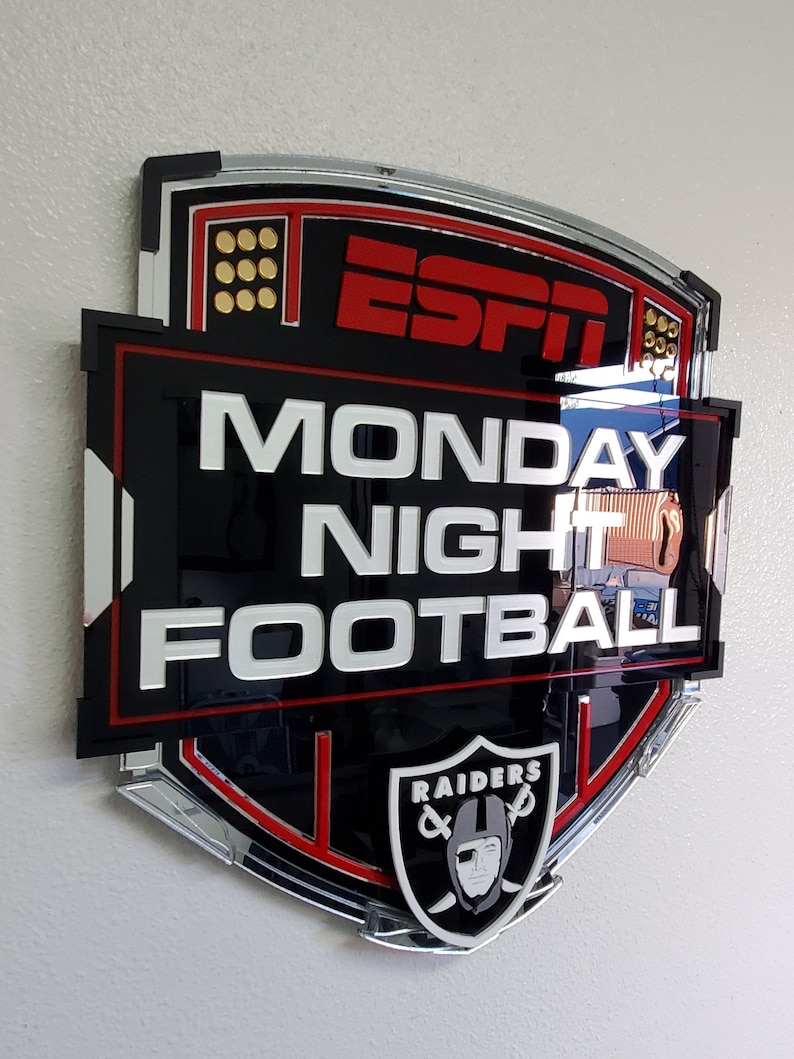 RAIDERS 3D Sign ART Unique Football Team Las Vegas Los Angeles Oakland ...