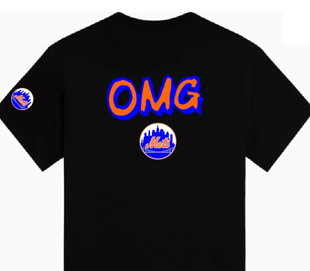 OMG T-SHIRT Mets Sign Art 3-D New Brooklyn Yankee NY New York Player ...
