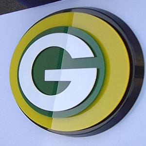 LAMBEAU Field 3D Sign ART Green Bay PACKERS Unique Football Team 3-D ...