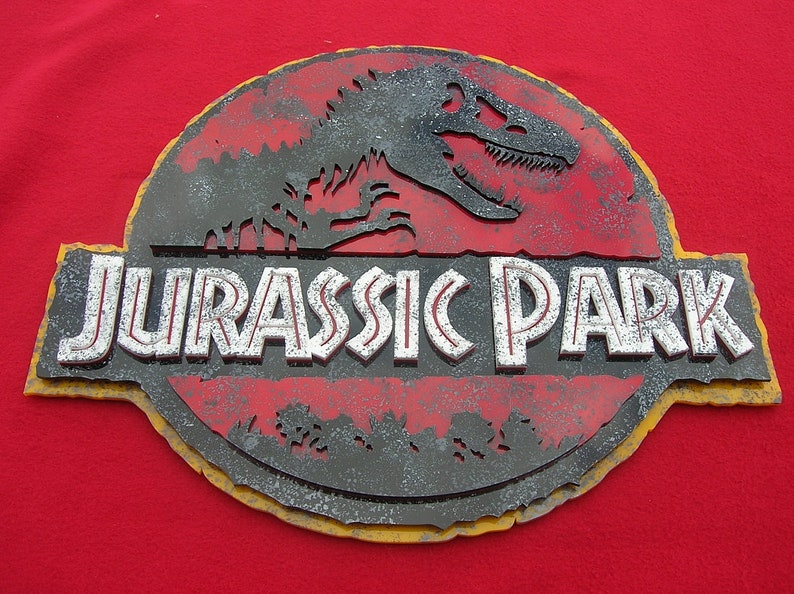 Jurassic Park Restroom 3d Sign Dominion Kingdom Trex Jurassic Etsy 8120