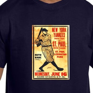Babe Ruth Yankees T - Shirt NY Mens Womens Any Sizes NEW Print L XL ...