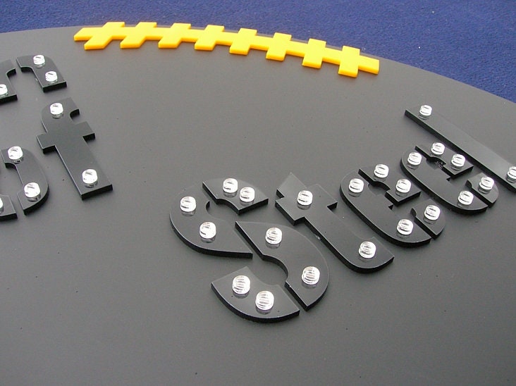 STEELERS 3D MEN of STEEL Sign Art Super Bowl 3-D Stadium Pittsburgh ...