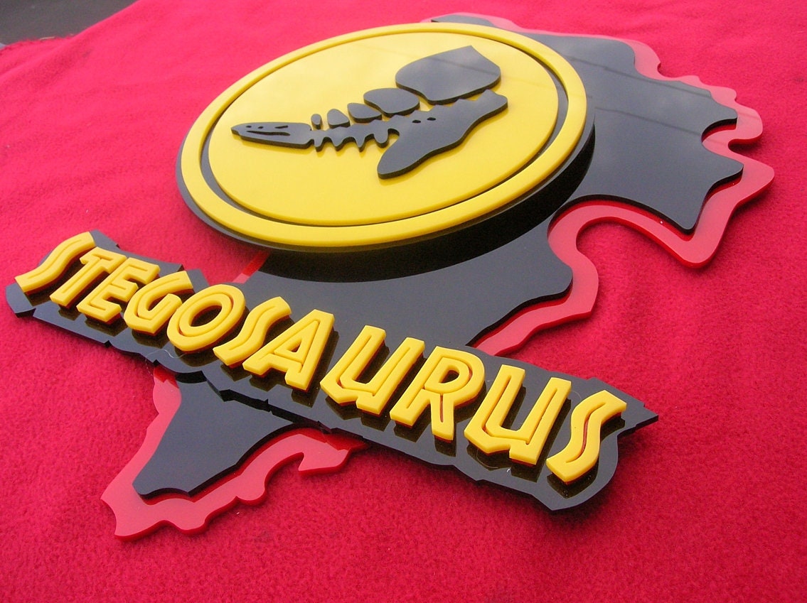 T Rex 3D ART SIGN Jurassic Park Dinosaur Paddock Movie Kids - Etsy