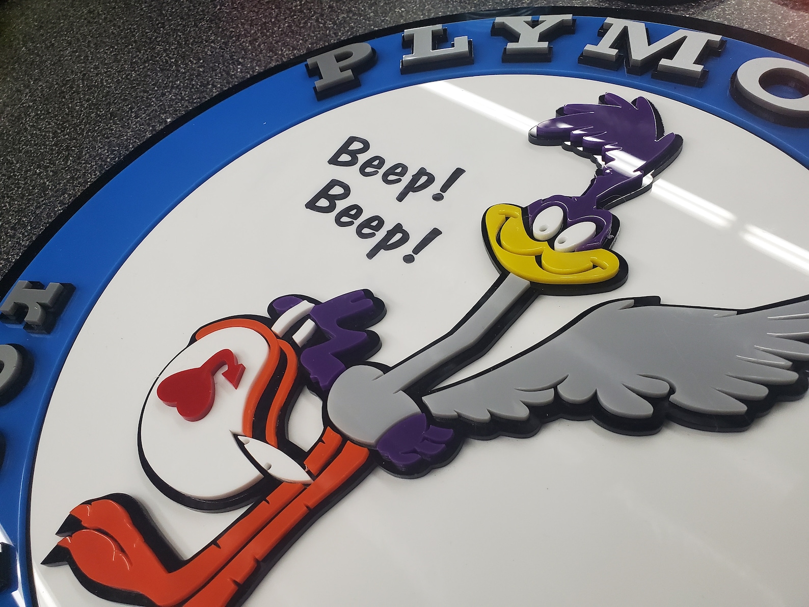 ROADRUNNER Plymouth 3D Sign Art Garage Man Cave Display Car - Etsy UK