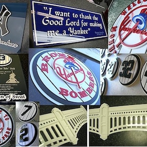 Yankees STADIUM FACADE 3D Sections 14 Pieces of 12.75 X 7.8 Fence Decor ...