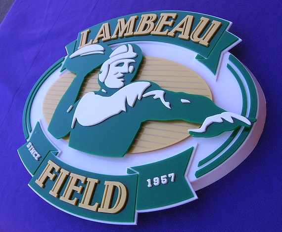 Lambeau Field PACKERS 3D Sign ART Green Bay Unique Football - Etsy