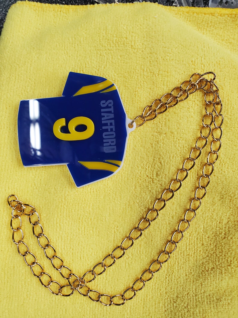 RAMS 3D Medallion Logo Necklace Unique With Chain Los Angeles - Etsy