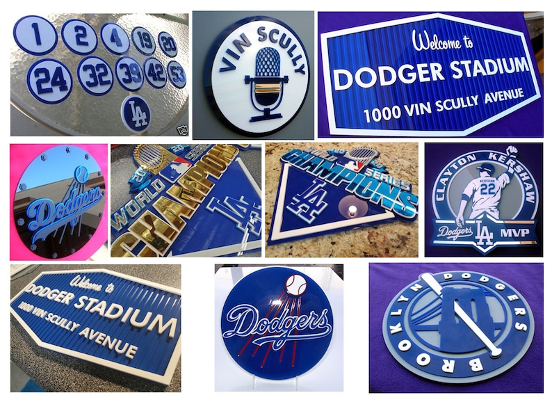 CITGO 3D Sign ART Boston Red Sox 3D Art 3-D Legends Los Angeles Dodgers ...