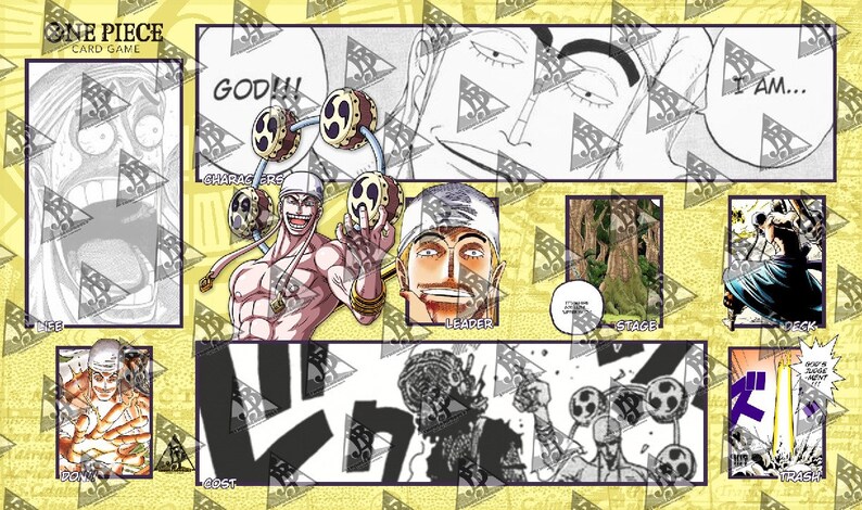 Tapete de juego ONE PIECE TCG: Enel Cajas blancas Archivo digital ...