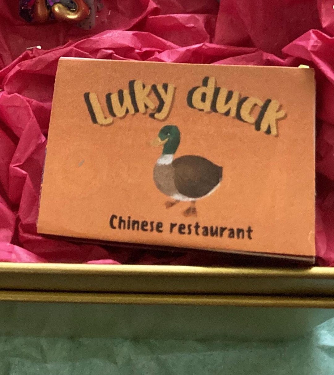 LUCKY DUCK 16 Wishes Match Box - Etsy UK
