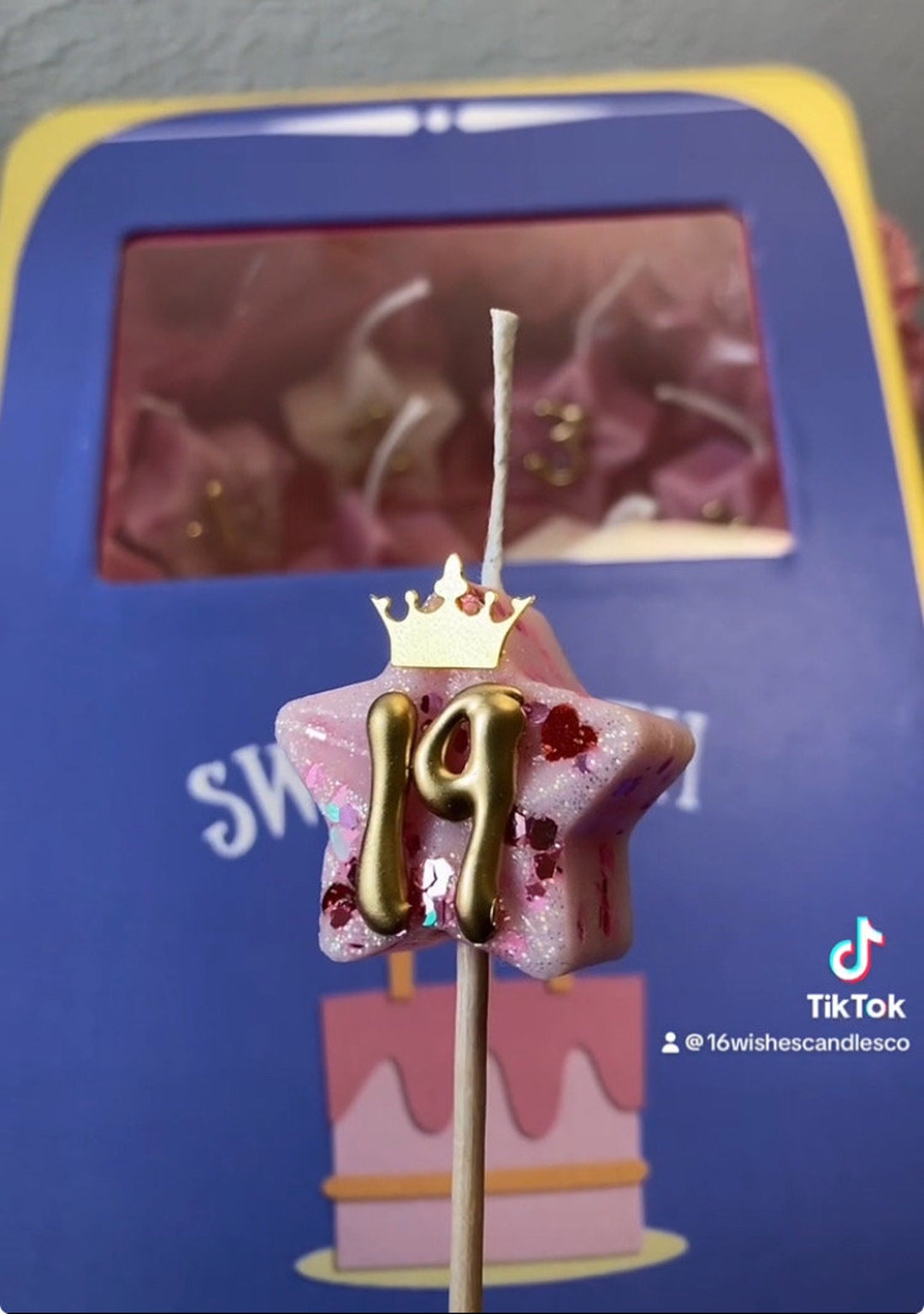 Sweet 19 Candle Box 16 Wishes Candle Box Gold Tin Lucky Duck Matchbox ...