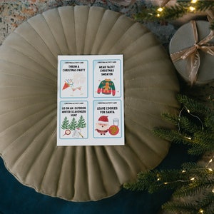 Christmas Advent Activity Card Bundle for Kids and Family, Christmas ...