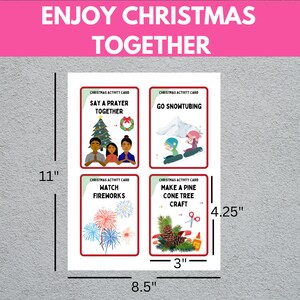 Christmas Advent Activity Card Bundle for Kids and Family, Christmas ...