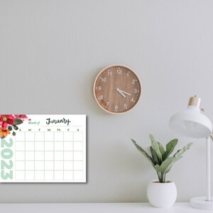 Flower Calendar Bundle 2023 2024 2025, 2023 2024 2025 Blank Monthly ...