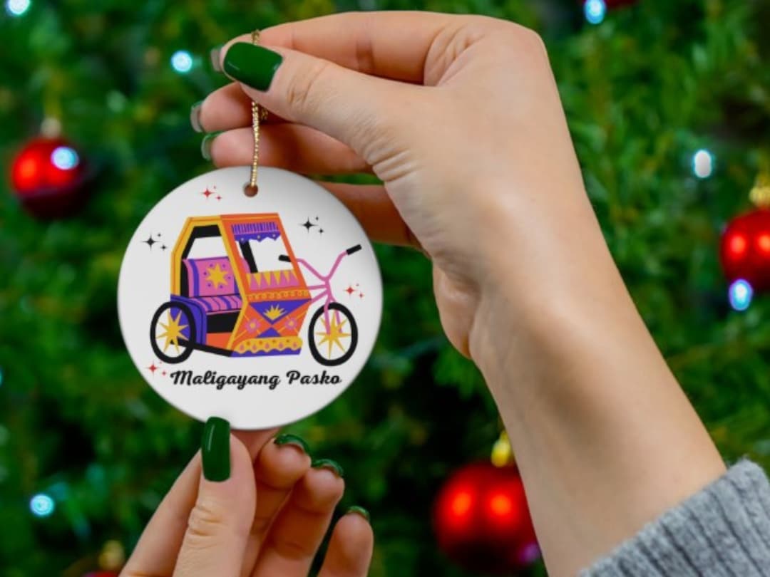 Personalized Tricycle Pedicab Christmas Ornament, Filipino Christmas ...