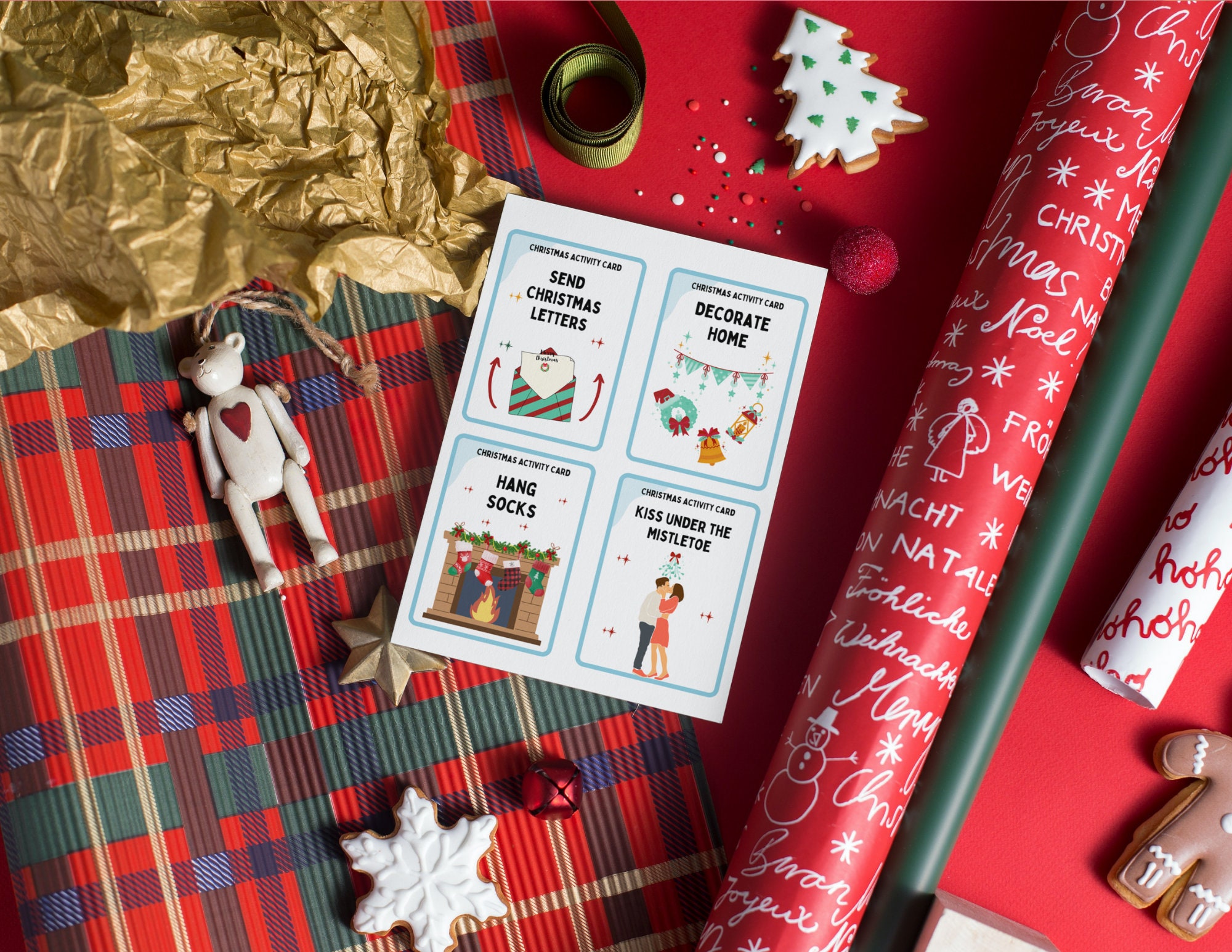 Christmas Advent Activity Card Bundle for Kids and Family, Christmas ...