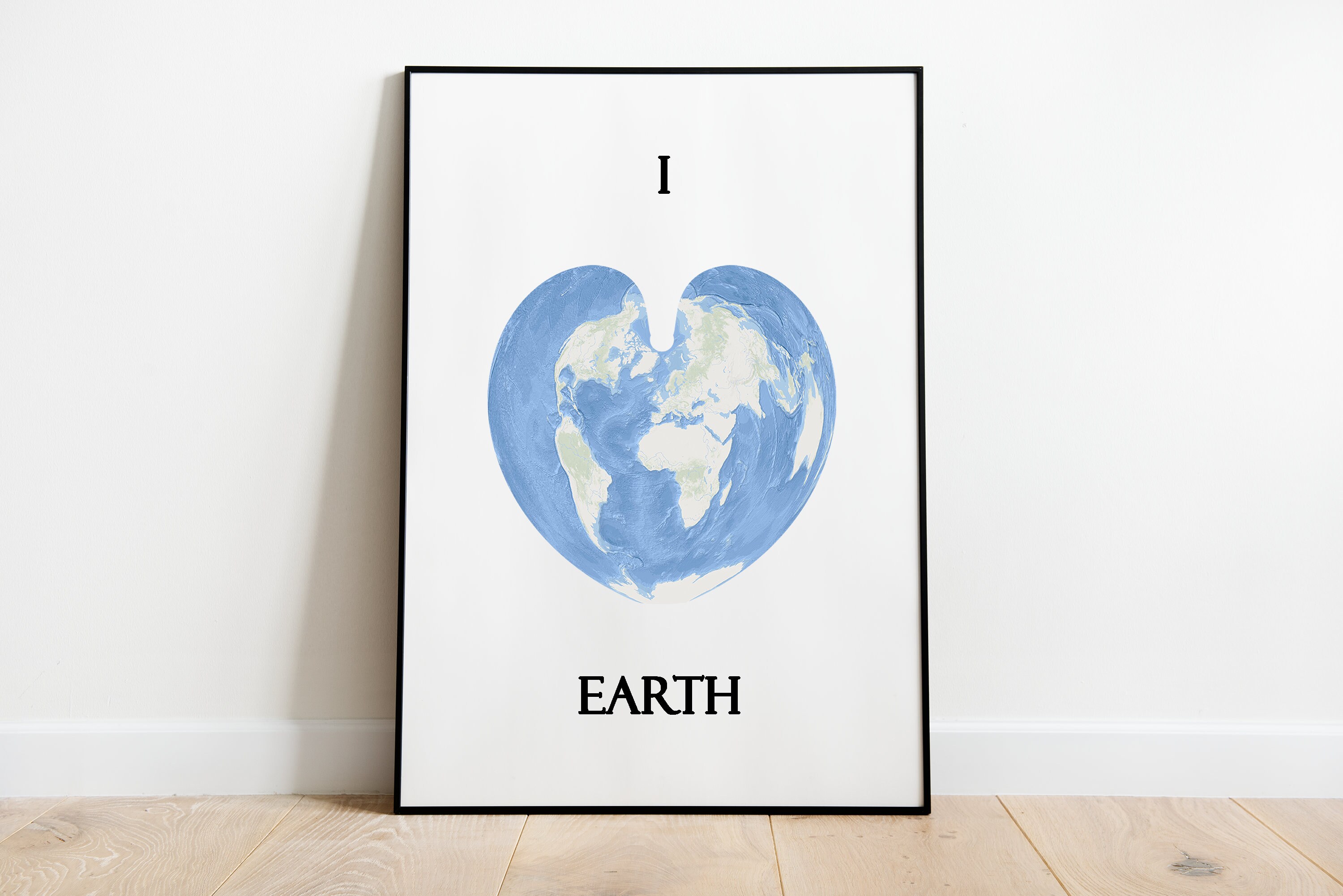 Heart Shaped World Ocean PNG SVG EPS - Etsy