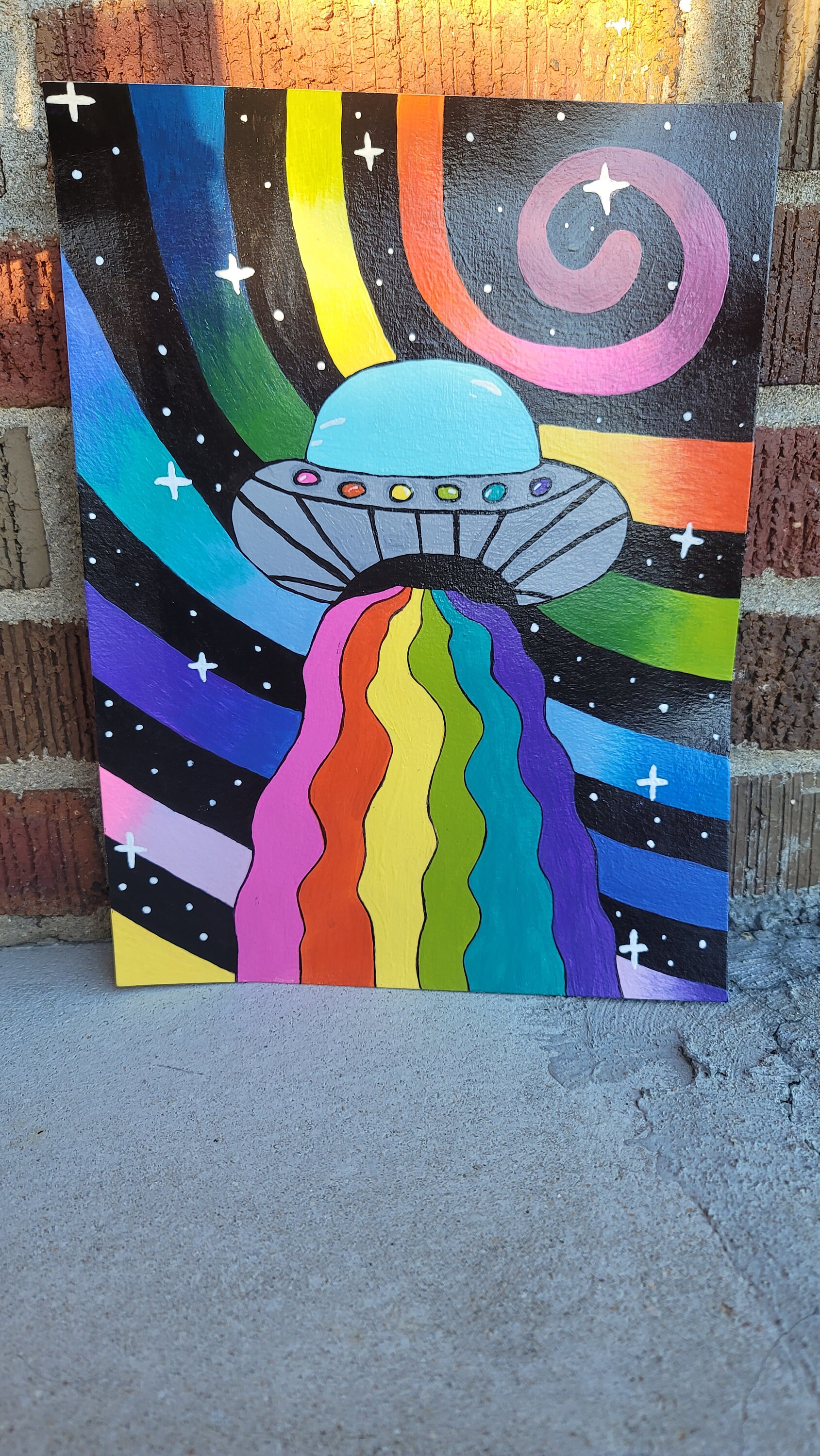 Quirky Alien Painting - Etsy