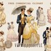 Vintage Couple Watercolor Clipart, Victorian Romance Free Commercial ...