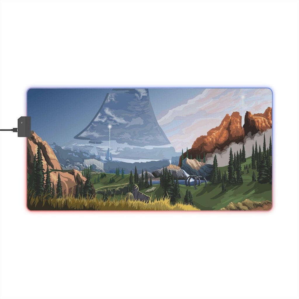 HALO Infinite ZETA Halo Panoramic LED Gaming Mouse Pad - Perfect For ...