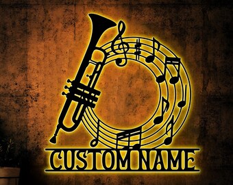 Trumpet Custom Sign - Etsy