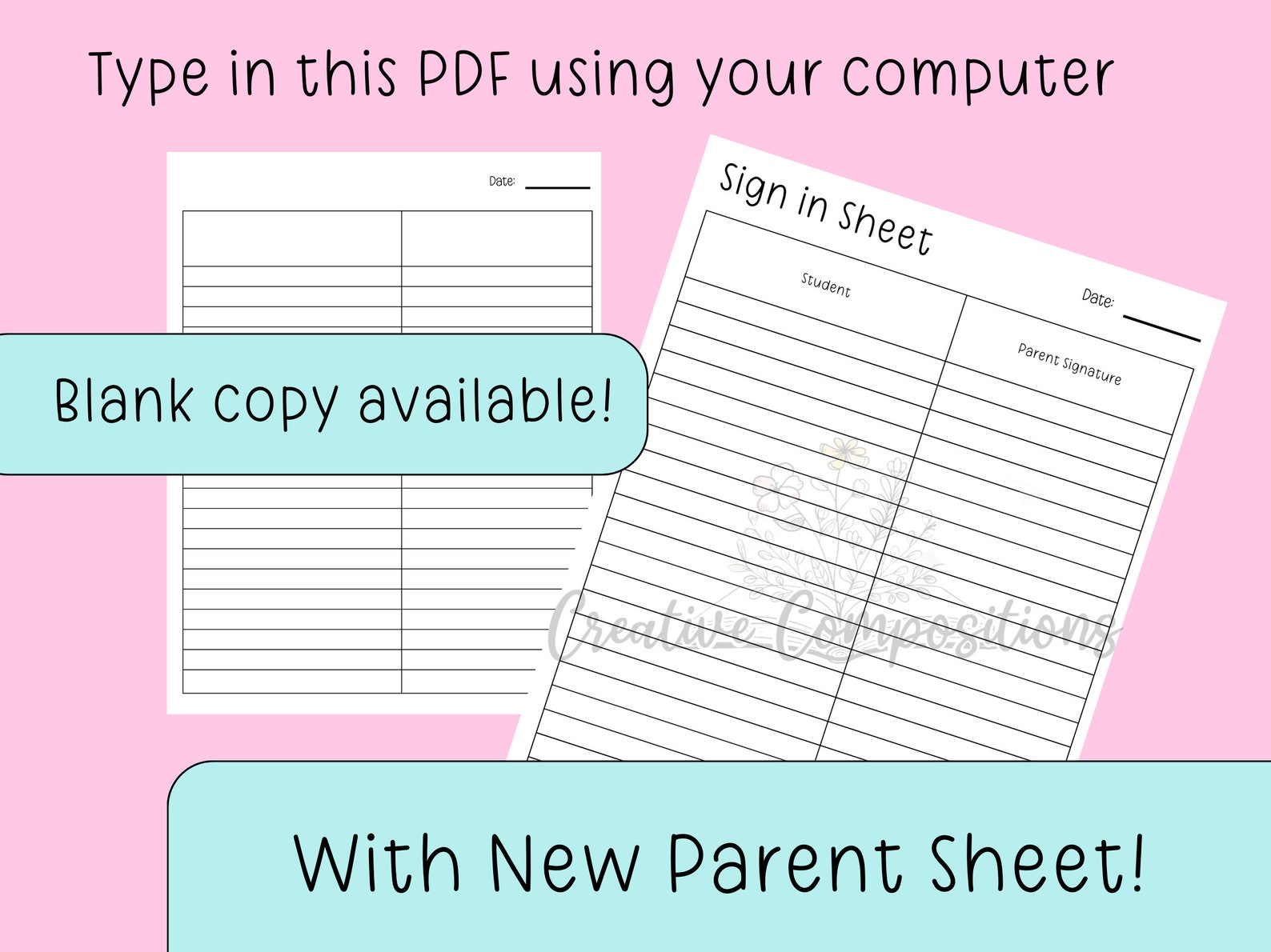 Printable Attendance & Class Roster Teaching / Templates for iPad ...