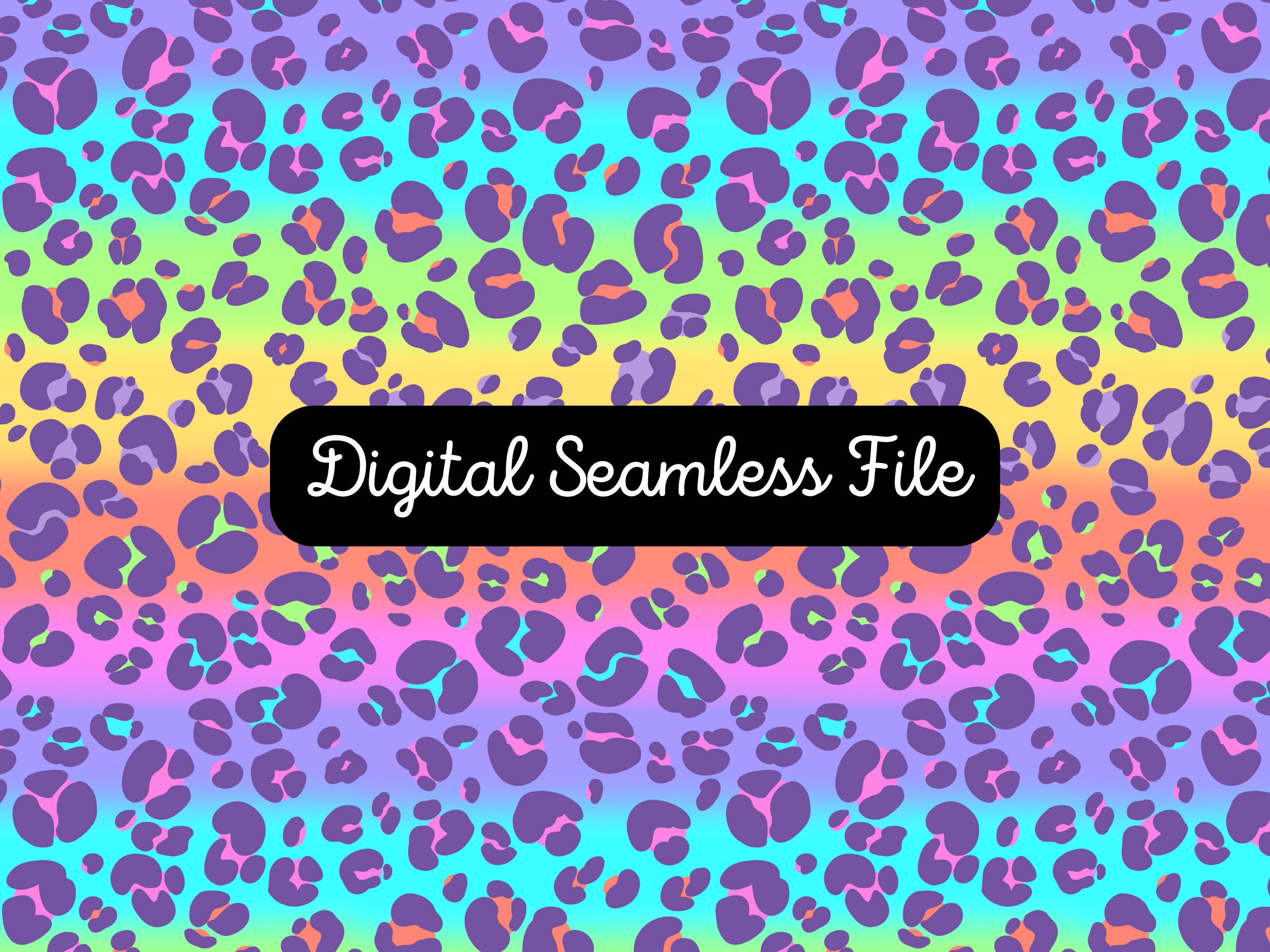 Magical Cheetah Spots Seamless Pattern. Digital File for Use on Fabric ...