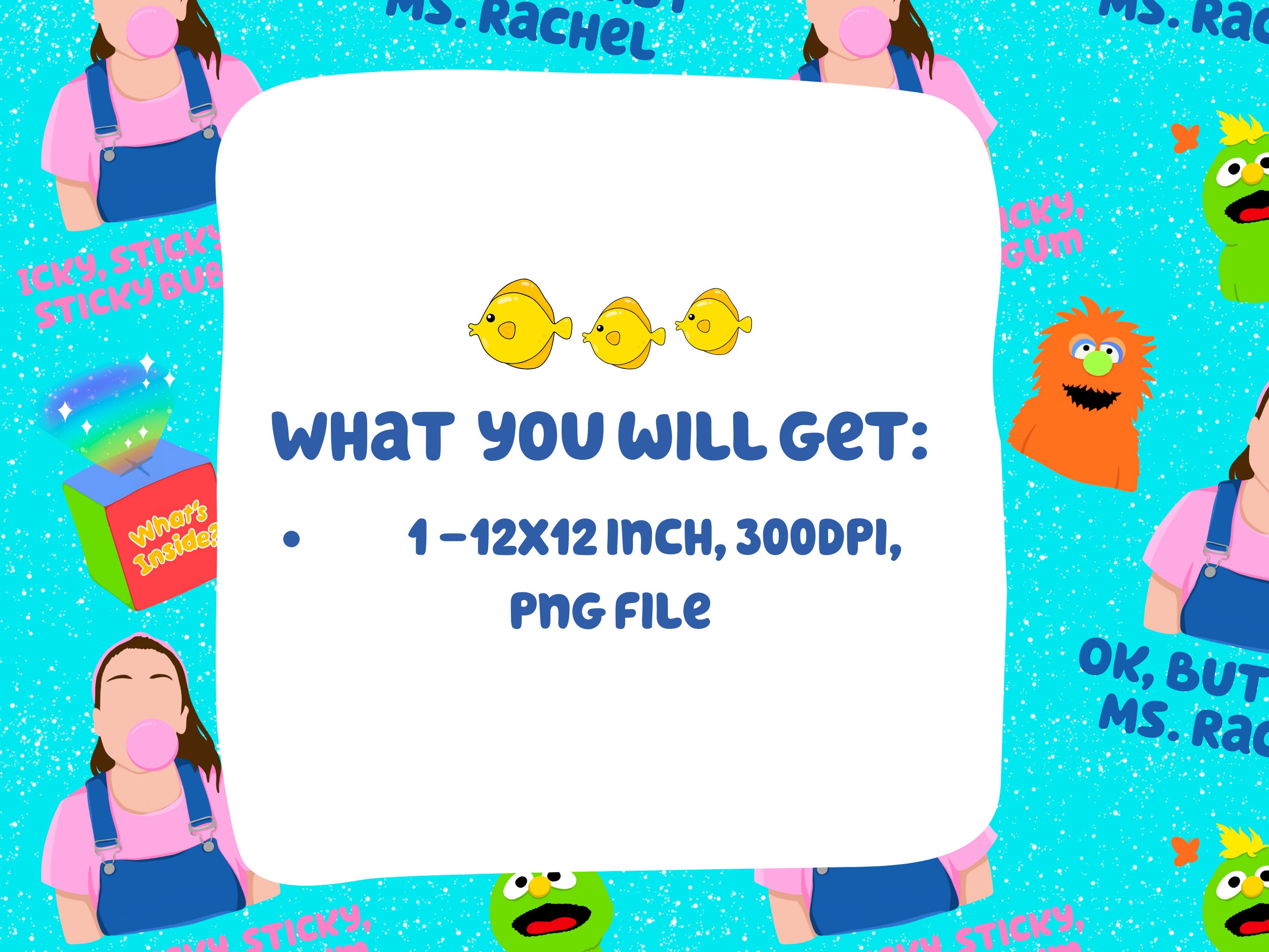 Ms. Rachel Mix, Blue Seamless Pattern. Digital File for Use on Fabric ...