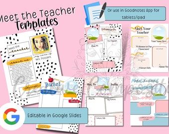 Meet the Teacher Template Print Out Document - Etsy
