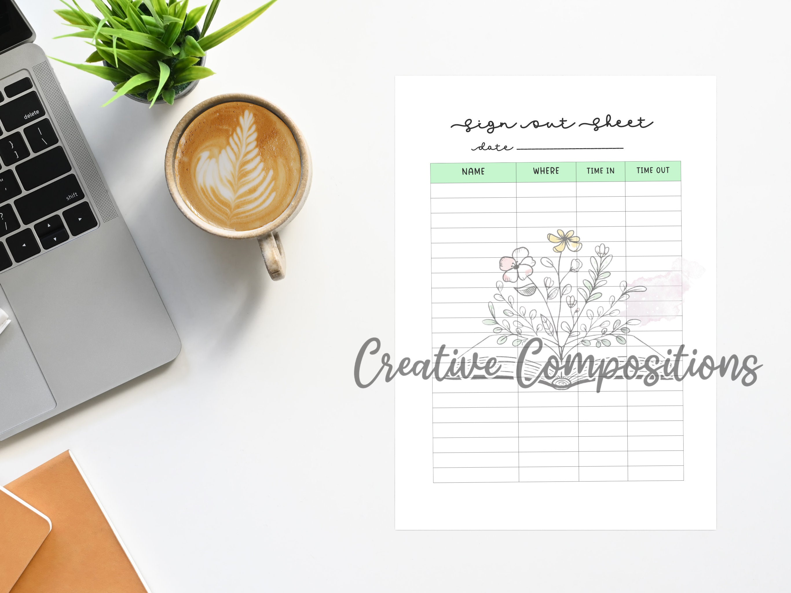 Classroom Sign Out Printable Template Daycare Sign Out Sheet Student ...