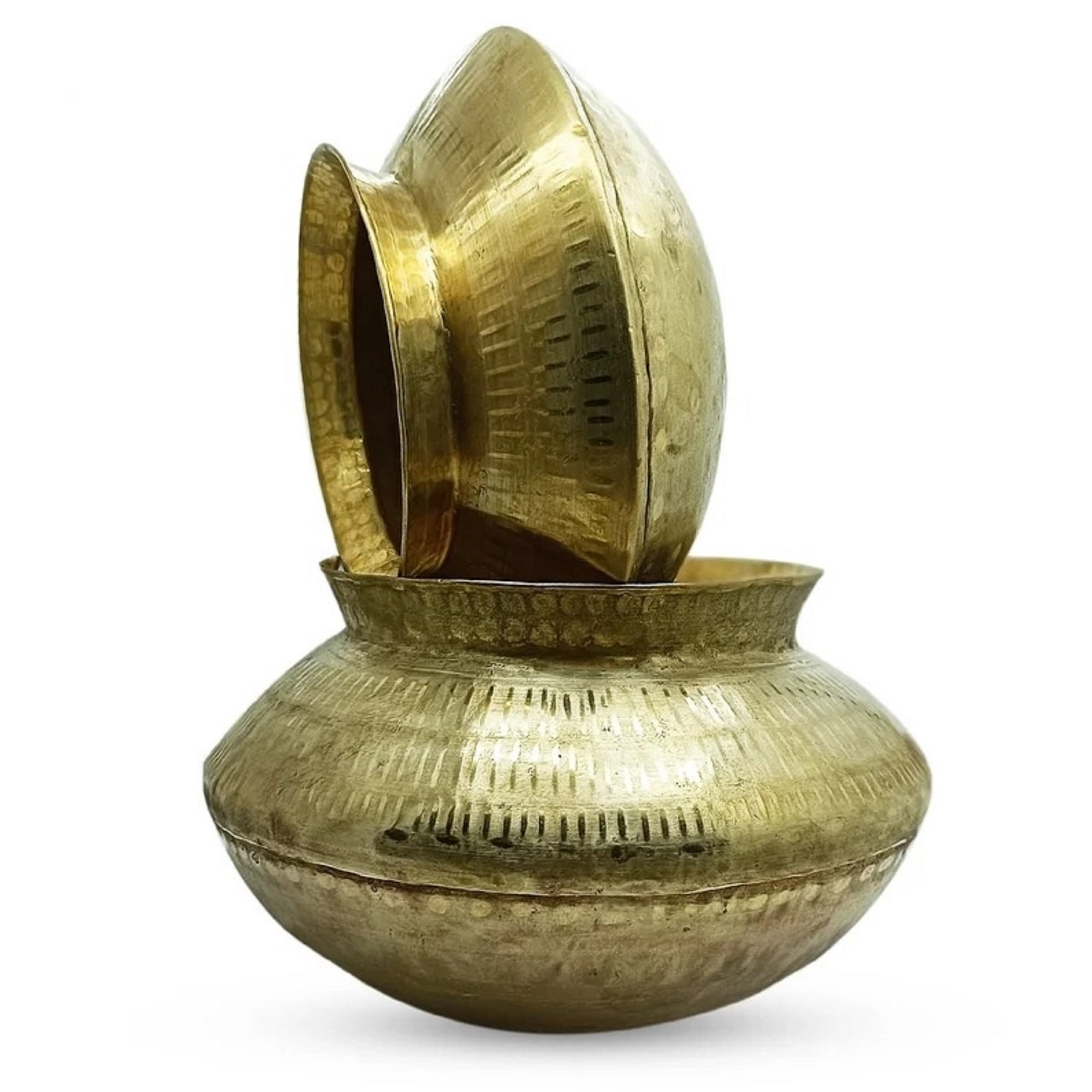 Handmade Brass/biryani Handi/sipri/degchi/bhagona/cooking Pot/mirror ...